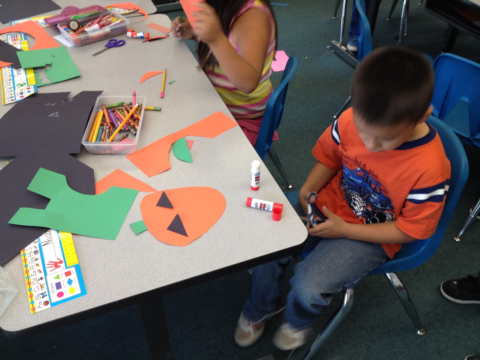 PUMPKIN ADJECTIVES - CRAFTIVITY + CENTERS - Teacher Idea Factory