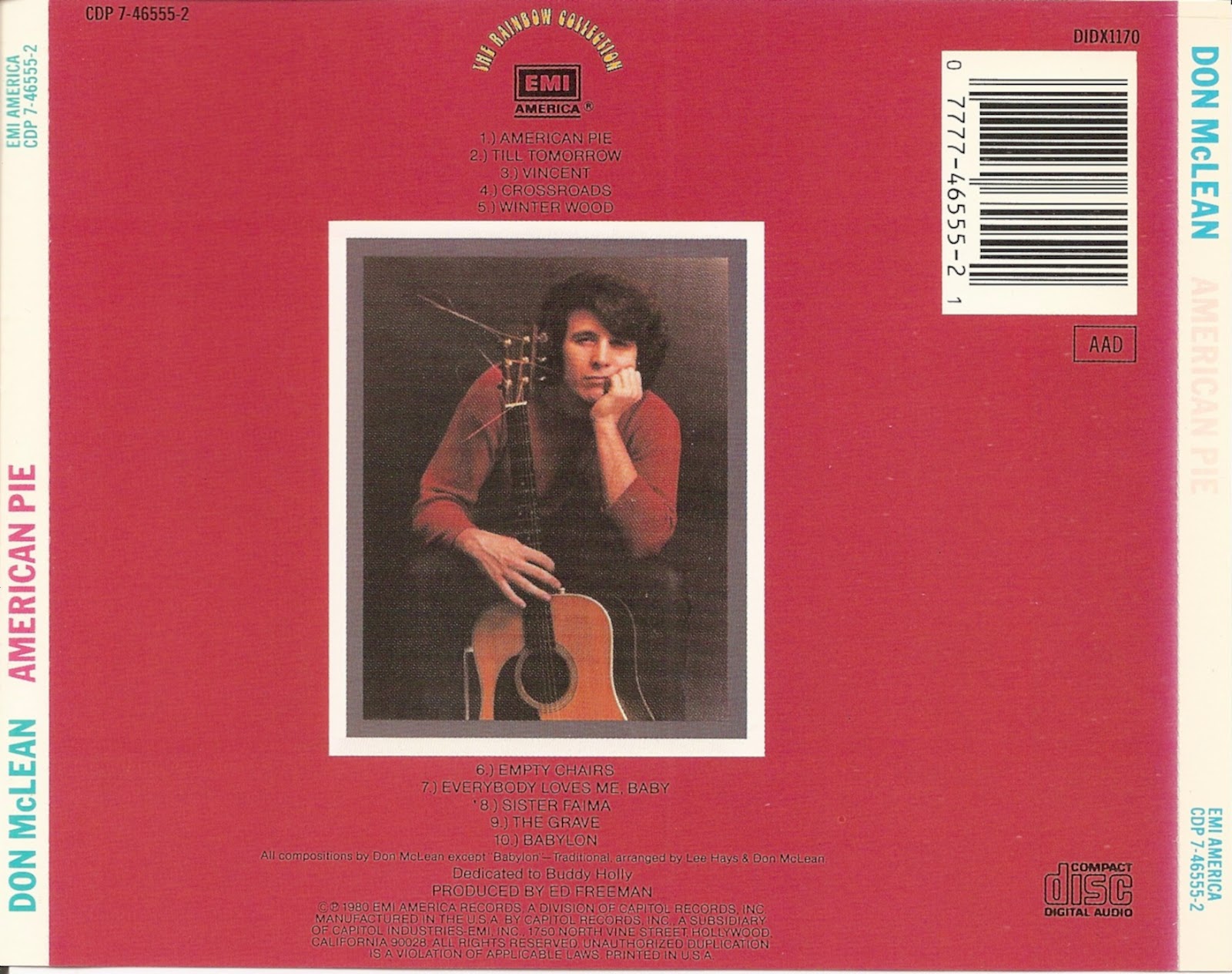 The First Pressing CD Collection: Don McLean - American Pie