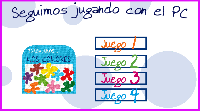 EL RINCÓN MÁGICO PARA PEQUES: ¡Cuatro juegos para jugar con los colores!