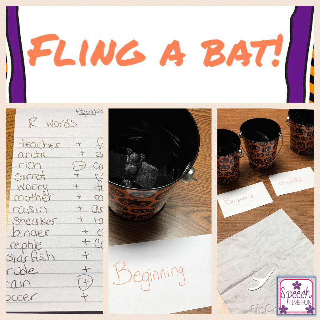 Fling A Bat! A Fun Halloween-Themed DIY Idea! - Speech Time Fun: Speech ...