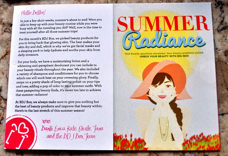 Unboxing May 2014 Summer Radiance BDJ Box - Rochelle Rivera