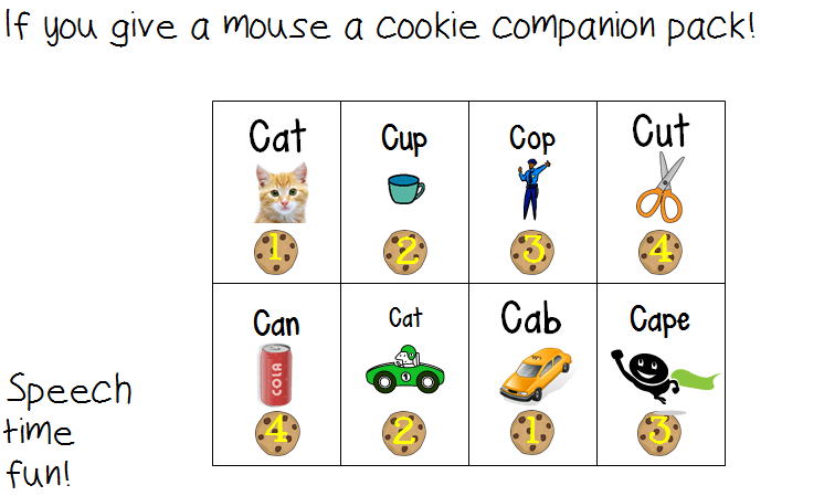 If You Give A Mouse A Cookie: Storybook Companion Pack! - Speech Time ...