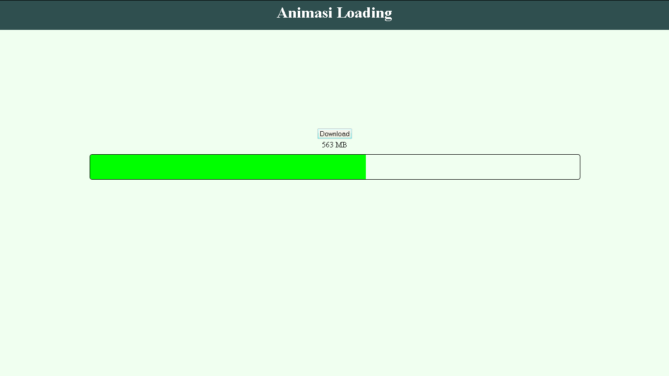 Animasi Loading Menggunakan Javascript