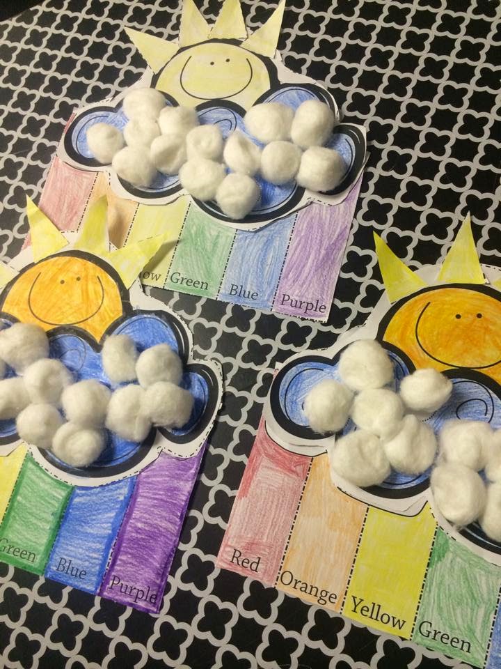 Sweet Tea Classroom: Weather Crafts for Preschoolers -- a rainbow and ...