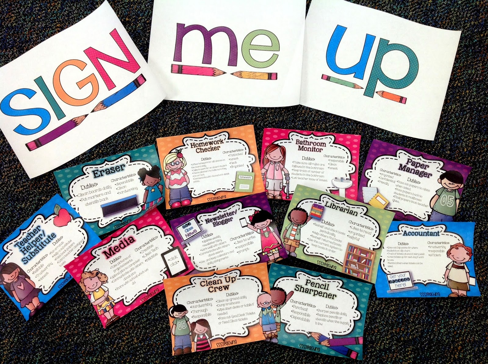 Sign Me Up: Jobs for the Upper Elementary Classroom! - SSSTeaching