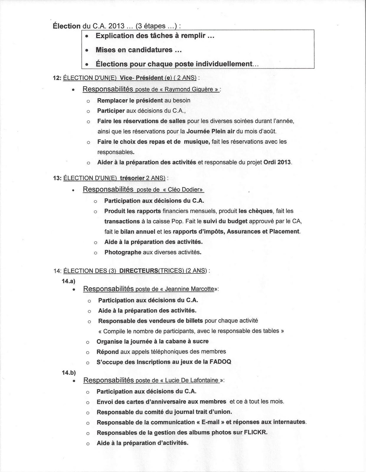 Association des retraités QIT-QMP Inc. Association des retraités QIT-QMP Inc.