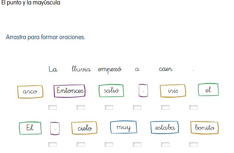 lengua: El punto y la mayúscula II
