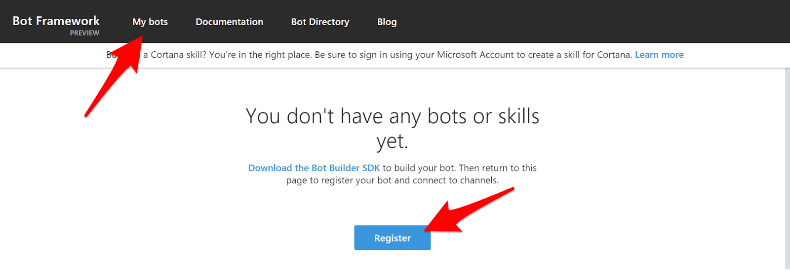 ZeroTiem: 1.註冊BotFramework服務