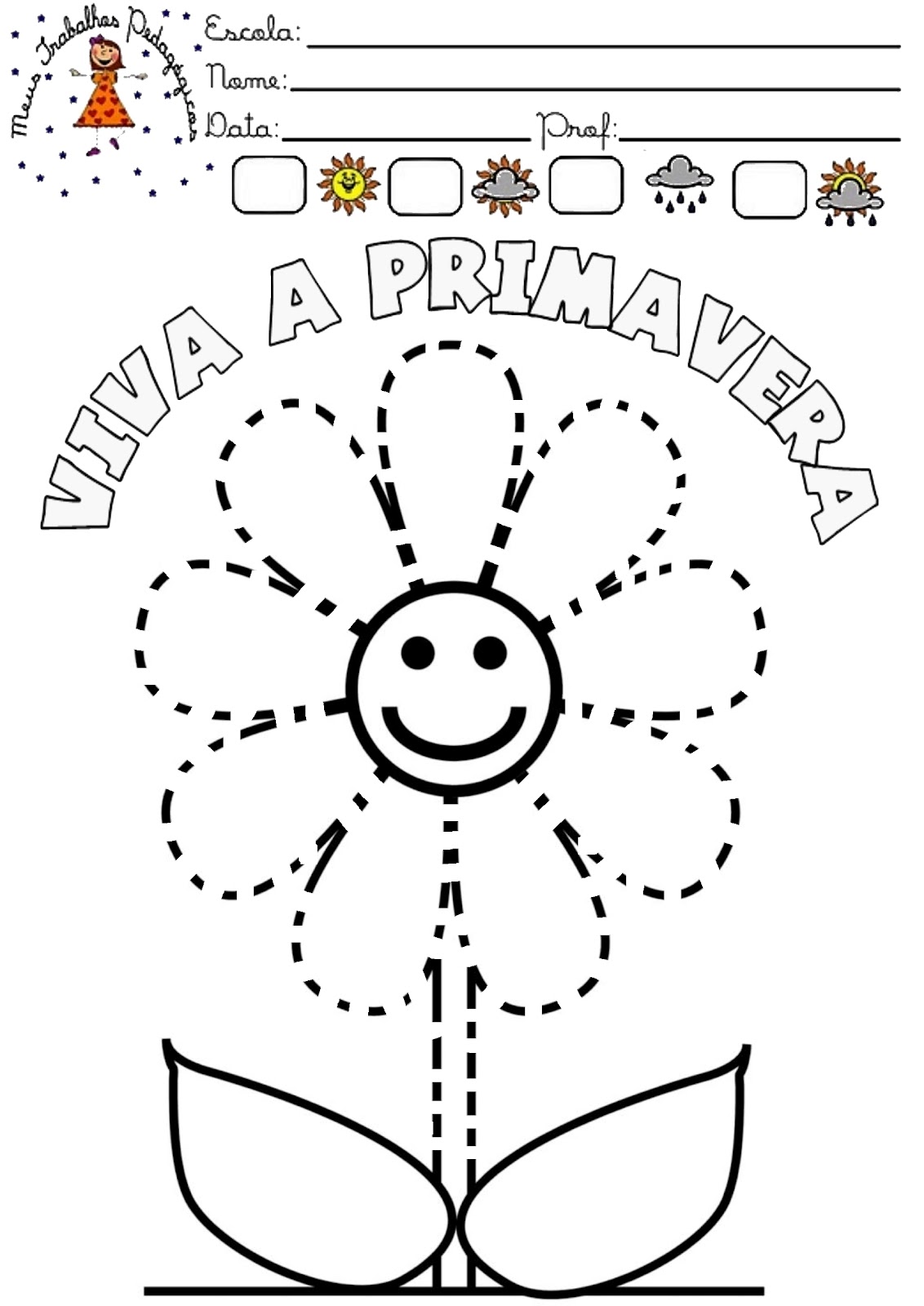 Atividades Primavera Para Colorir - EPNEDU Atividades Primavera Para Colorir - EPNEDU