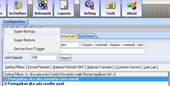 Super Backup dan Restore ~ mdengine | server pulsa