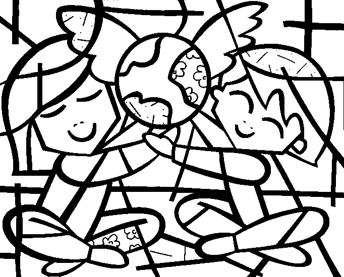 Romero Britto Coloring Pages Coloring Pages