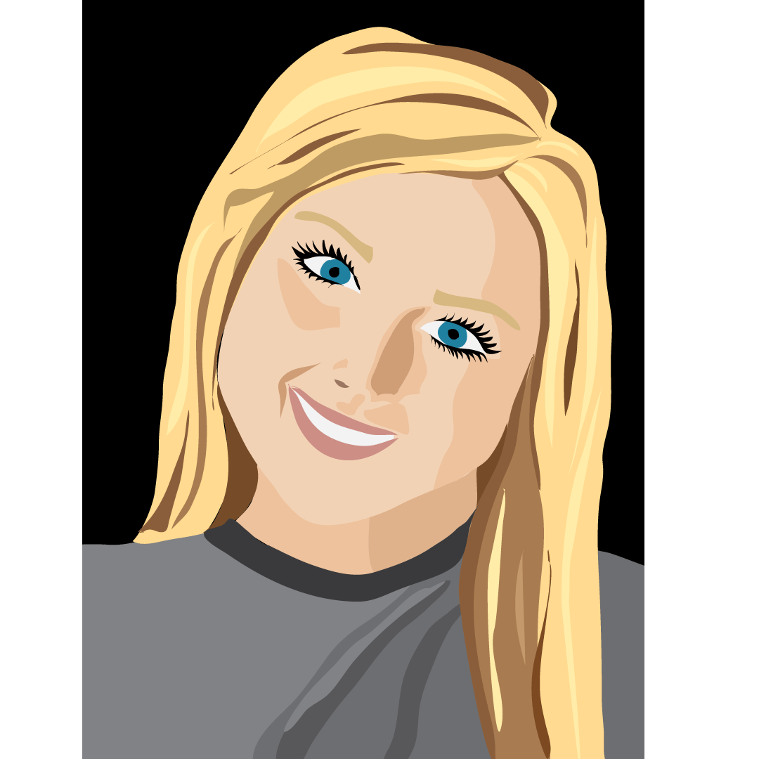 Jessica Hannan 1st Illustrated Self Portrait Adobe Illustrator jessica-hannan-1st-illustrated-self-portrait-adobe-illustrator