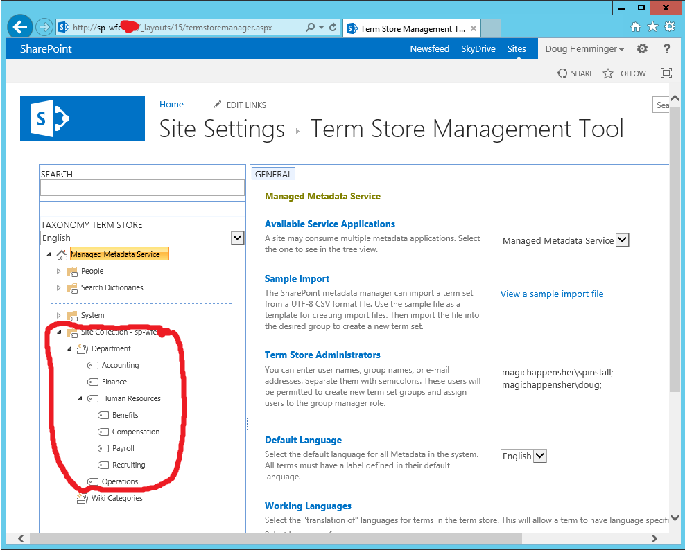 Sharepoint New: Programmatically provisioning Term Places, Conditions, and Handled Meta-data ...