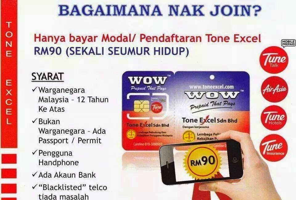 BUAT DUIT DENGAN HANDPHONE: KENAPA TONE EXCEL?