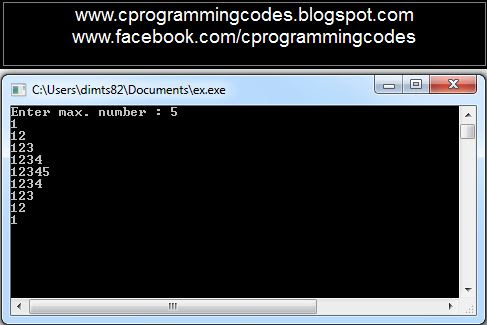 Programming In C: Number Triangle