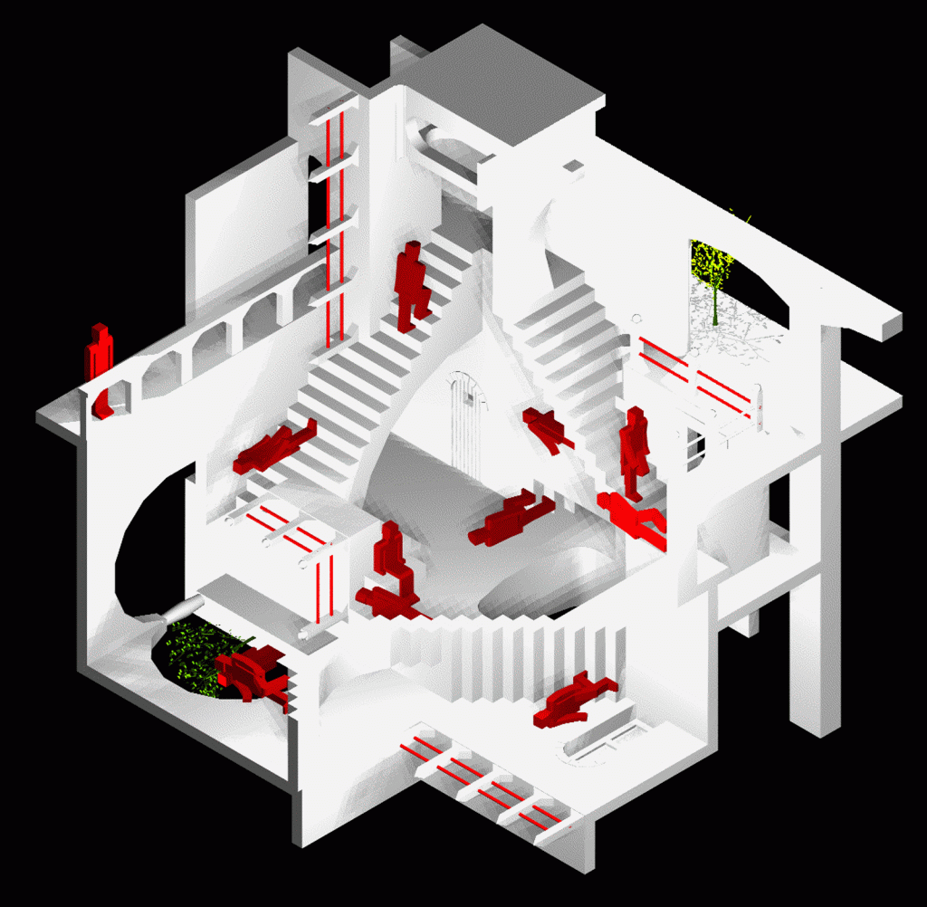 M C ESCHER: 1953 Relativity M C ESCHER: 1953 Relativity