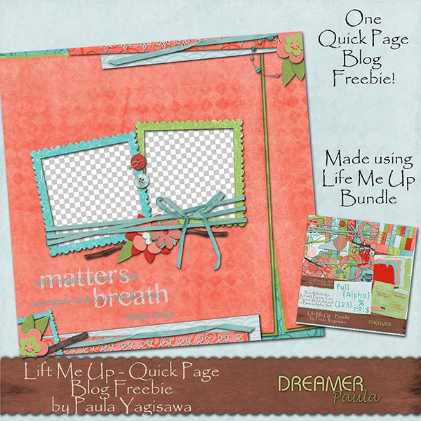 Designs by Dreamer Paula: Quick Page Blog Freebie!!