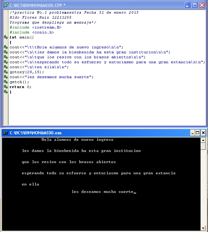 programacion estructurada: Practica 1 problema extra