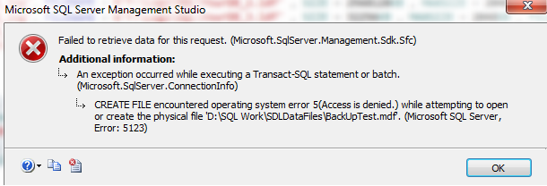 Attach Database “Operating System Error 5 (Access is denied)” MSSQL ... Attach Database “Operating System Error 5 (Access is denied)” MSSQL ...