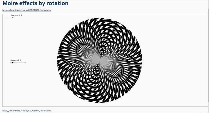 GEOGEBRA FOR ALL: Moire effects by rotation