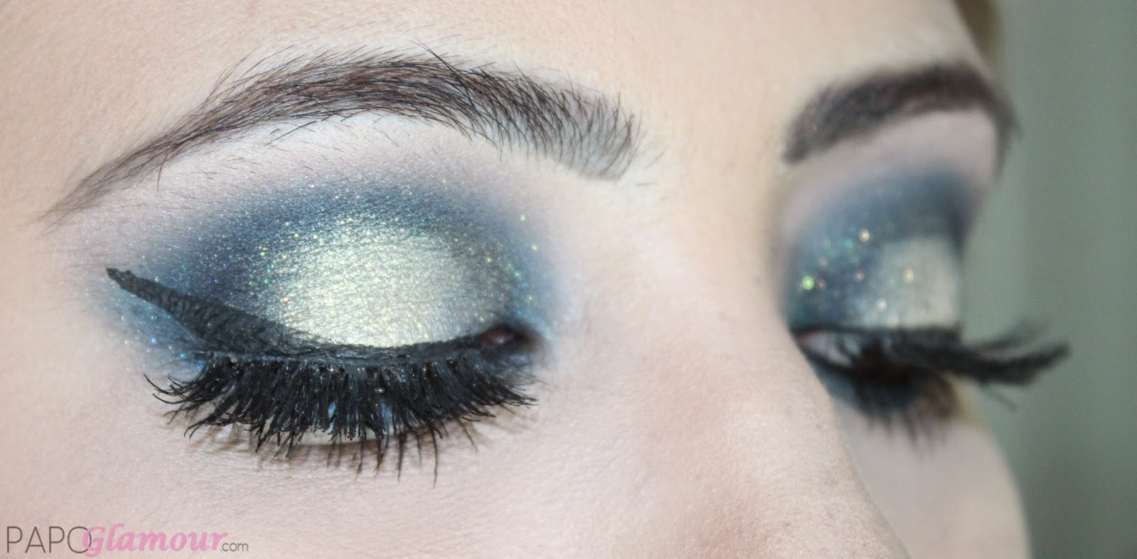 Maquiagem Azul e Dourada - Especial Festas de Fim de Ano - Assuntos de Mulher | Dicas, Truques ...