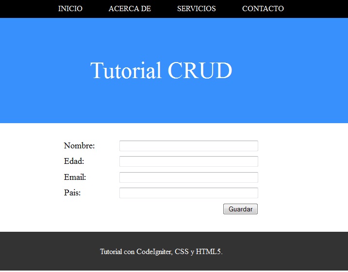 Alex Acosta (@xcytek): Como crear una aplicación CRUD con CodeIgniter ... Alex Acosta (@xcytek): Como crear una aplicación CRUD con CodeIgniter ...