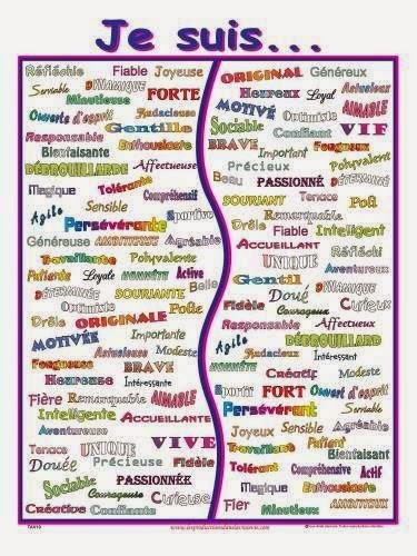 Français au lycée: ADJECTIFS POUR PARLER DES ÉMOTIONS et LA PERSONNALITÉ