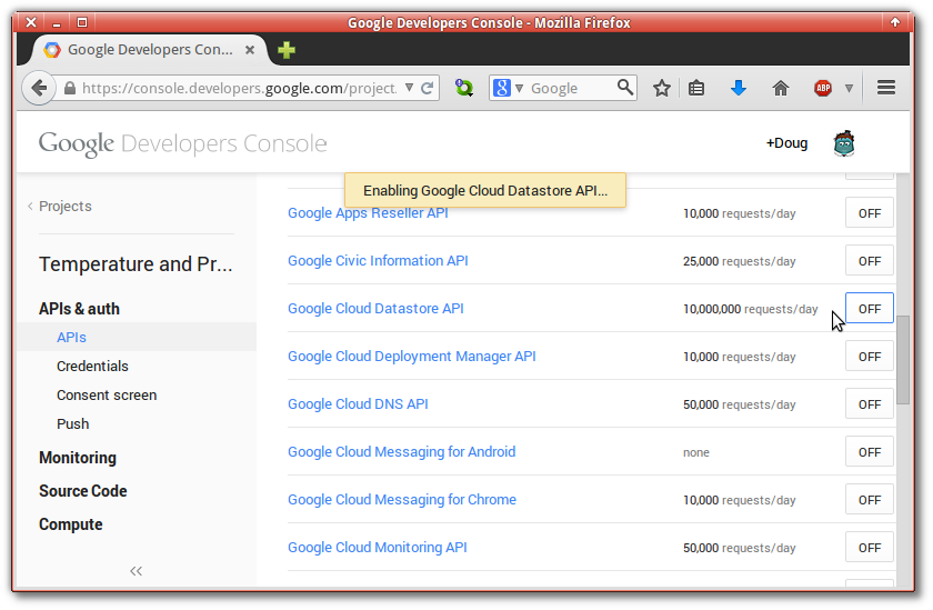 Warehouseman: Getting started with Google Cloud Datastore for Google Apps Script