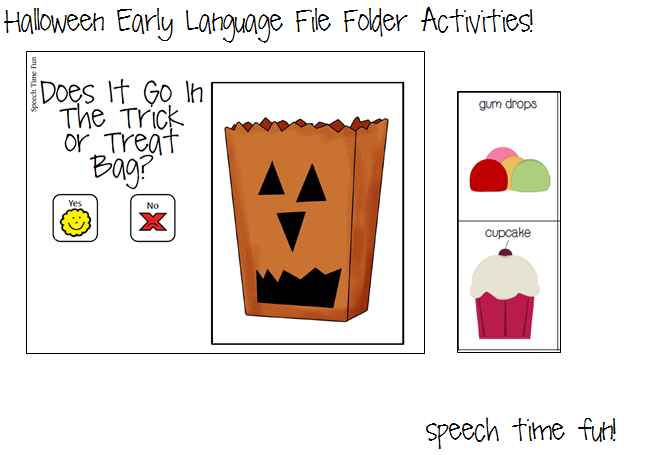 Halloween Early Language File Folder Activities! - Speech Time Fun ...
