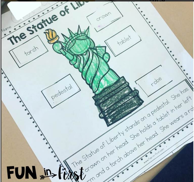 American Symbols and Veterans Day - Fun in First