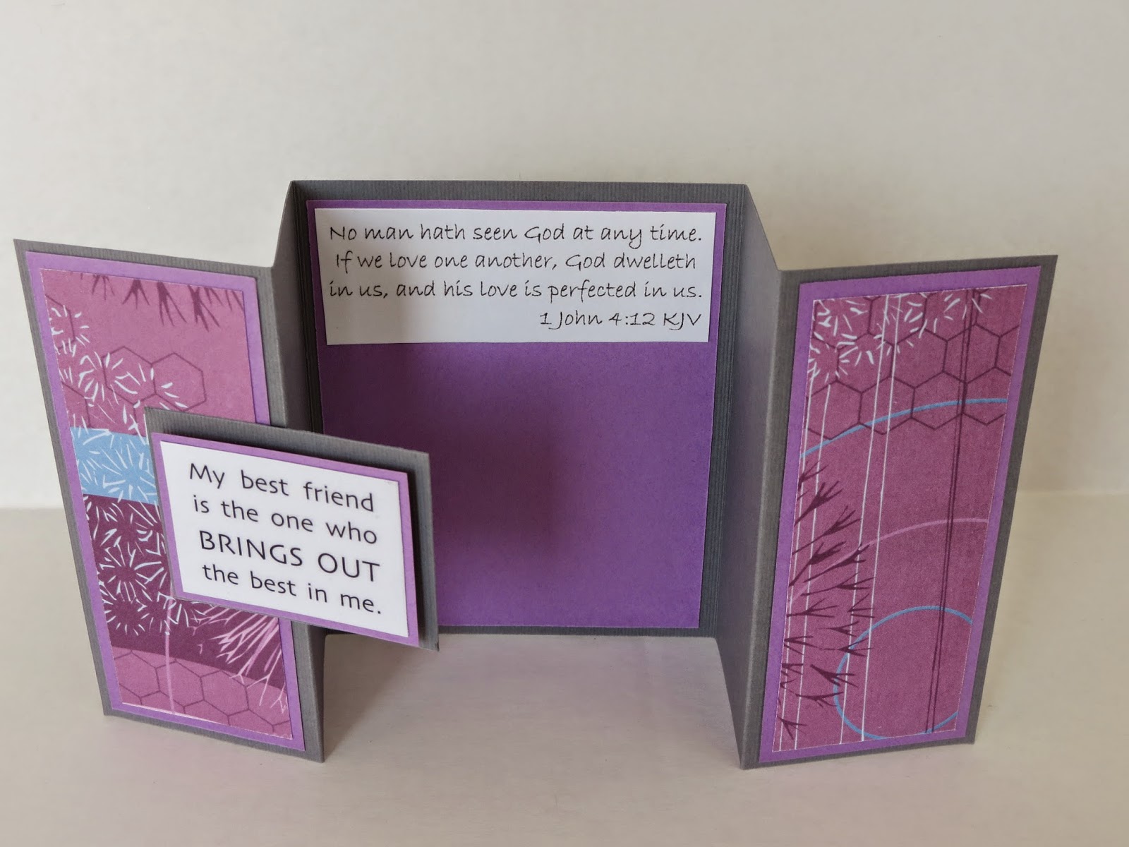 Tri-fold Friendship Card