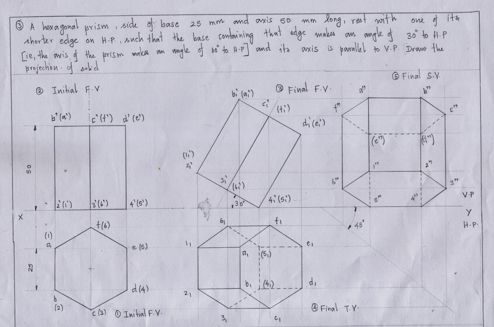 Heptagonal Prism Edges