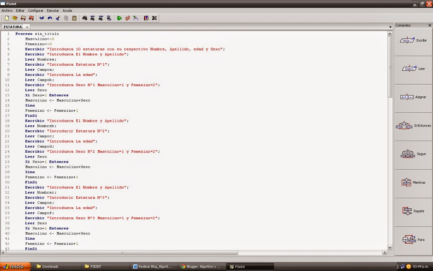 Algoritmo y Programas : Algoritmo y Programas