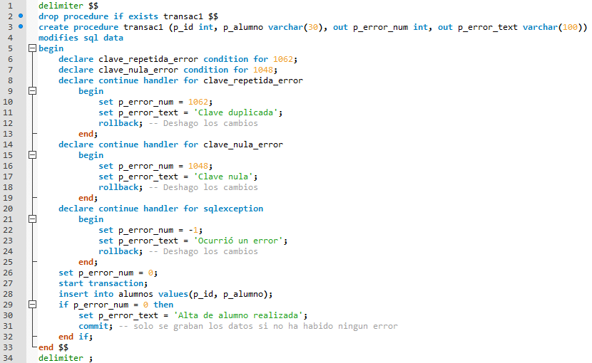 Bases de datos. SQL programado (XIII). Transacciones (II) | Programando a pasitos