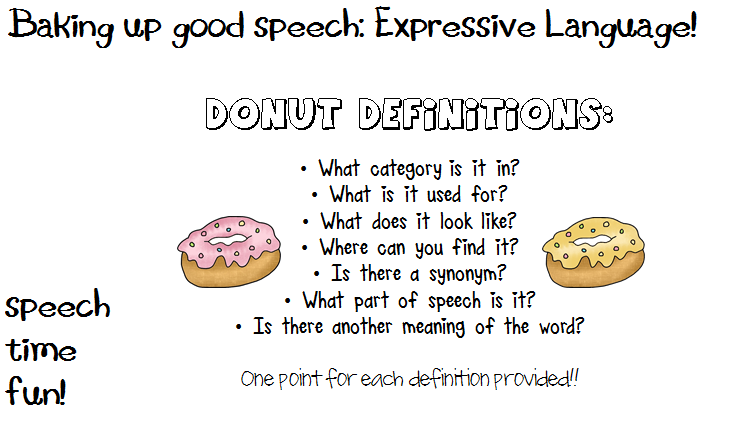 Baking Up Good Speech: Receptive & Expressive Language Packets ...
