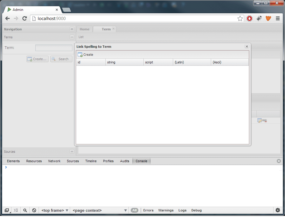 Flowstopper: ExtJS debug version: there it is - but useless
