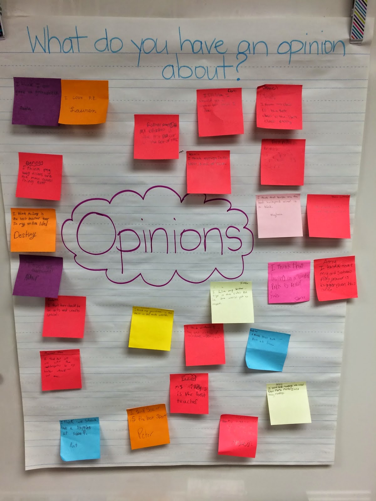 Workshop Wednesday: Introducing Opinion Writing - Ideas by Jivey