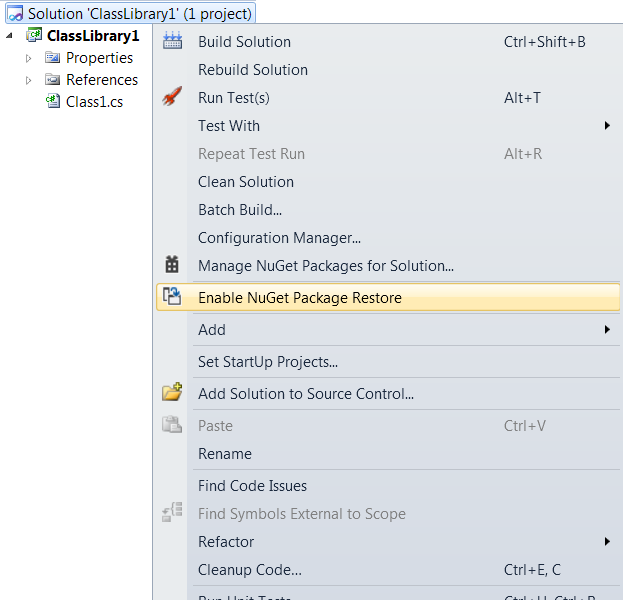 Marks asp.net / mvc blog: NuGet Package Restore with a Local Repository ... Marks asp.net / mvc blog: NuGet Package Restore with a Local Repository ...