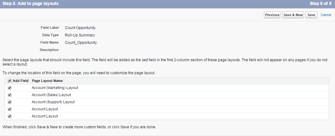 SFDC 3:16: Roll Up Summary