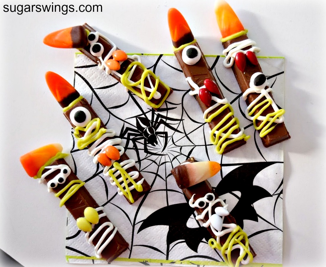 Sugar Swings! Serve Some: Colorful Halloween Candy Monsters