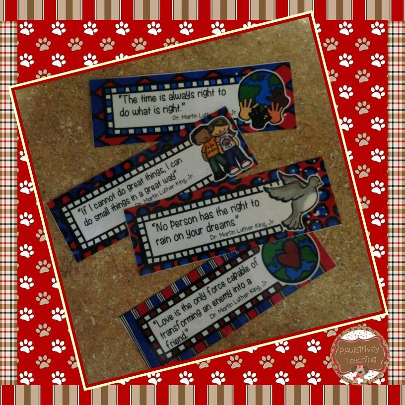MLK Bookmarks FREEBIE | PAWSitively Teaching | Bloglovin’