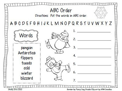 Winter Freebie - Second Grade Teaching Blog