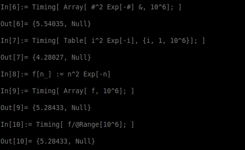 $\hbar = c = 1$ : Faster Mathematica II: List Manipulation