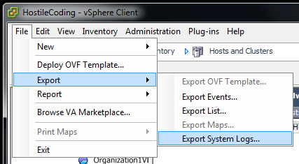 Hostile Coding: VMware: Automate support bundle collection using PowerCLI