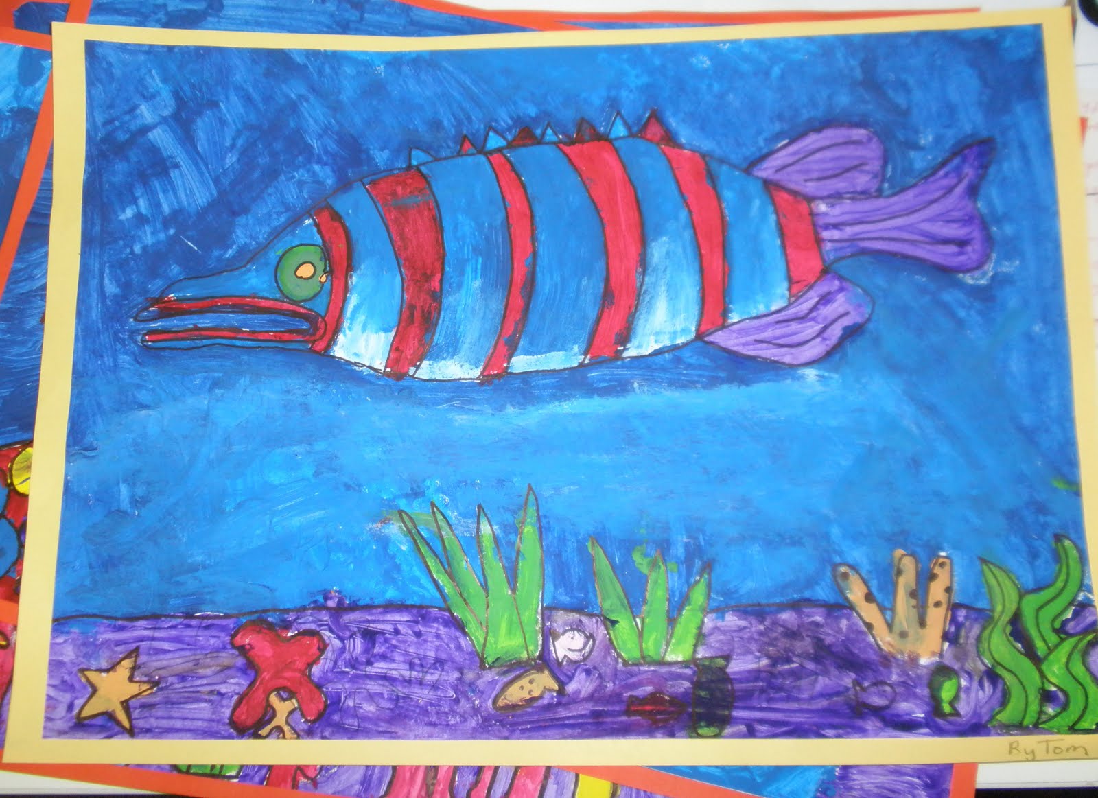 Art with Mrs Baker: Great Barrier Reef Paintings