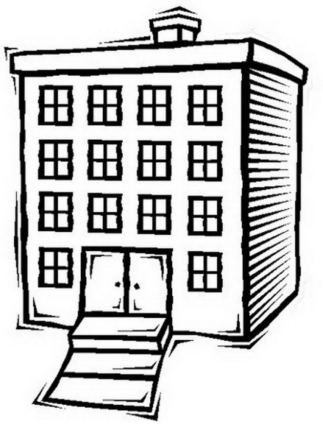 Edificios para colorear infantiles - Imagui