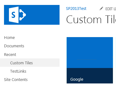 SharePoint PitStop: How to create Custom Metro Tiles on your SharePoint 2013 Website