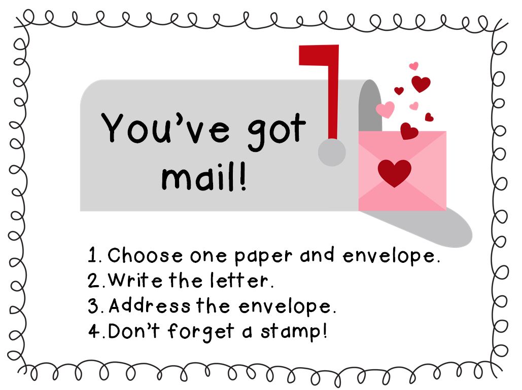 Letter Writing Center - Classroom Freebies