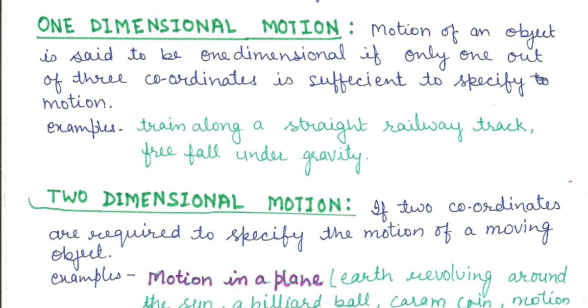 concepts of physics: ONE DIMENSIONAL MOTION