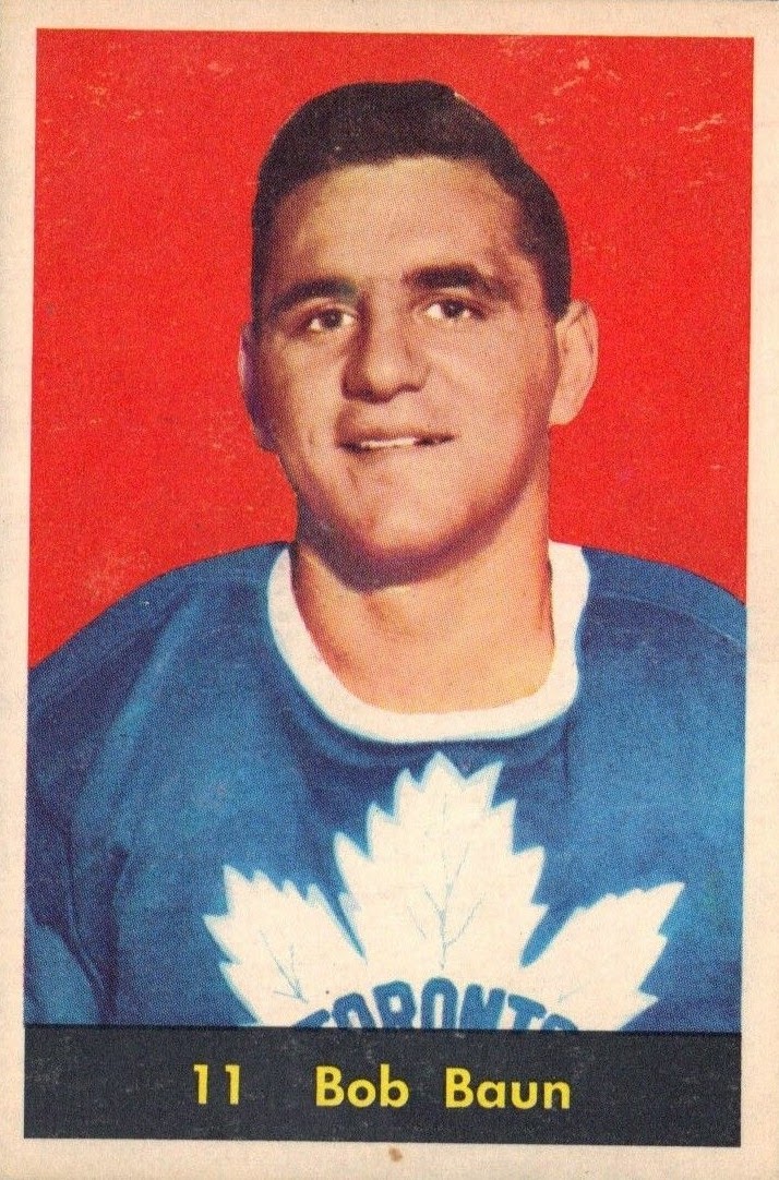 1961-62 Parkhurst Hockey Cards: Bob Baun 1961-62 Parkhurst #11 1961-62 Parkhurst Hockey Cards: Bob Baun 1961-62 Parkhurst #11
